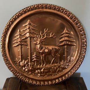 Vintage Copper Wall Plates. 16 Large Copper Wall Plaques Wall Decor ...