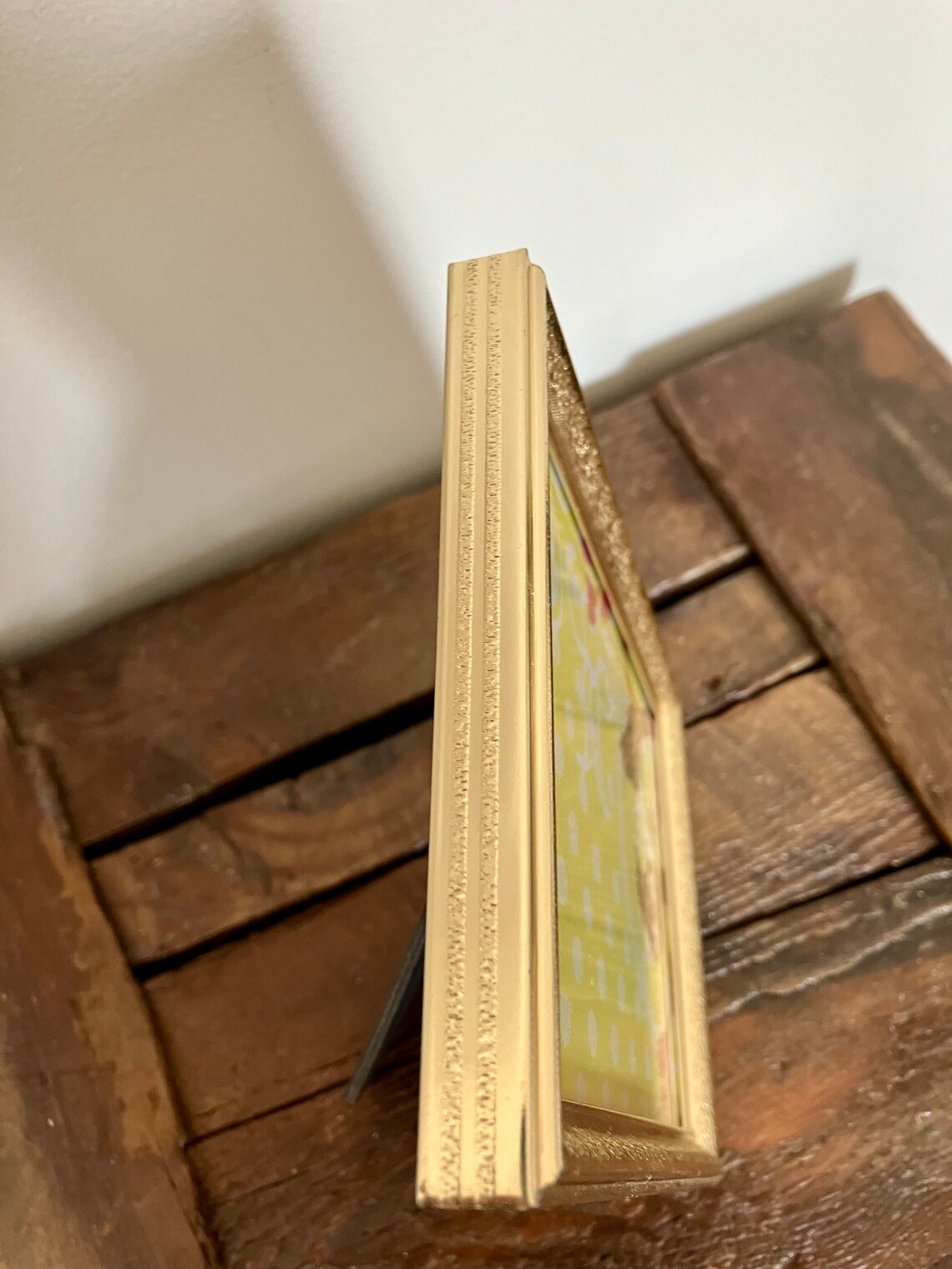 Metal Picture Frame. Vintage 5 X 7 Gold Tone Photo Frame. Easel Back ...