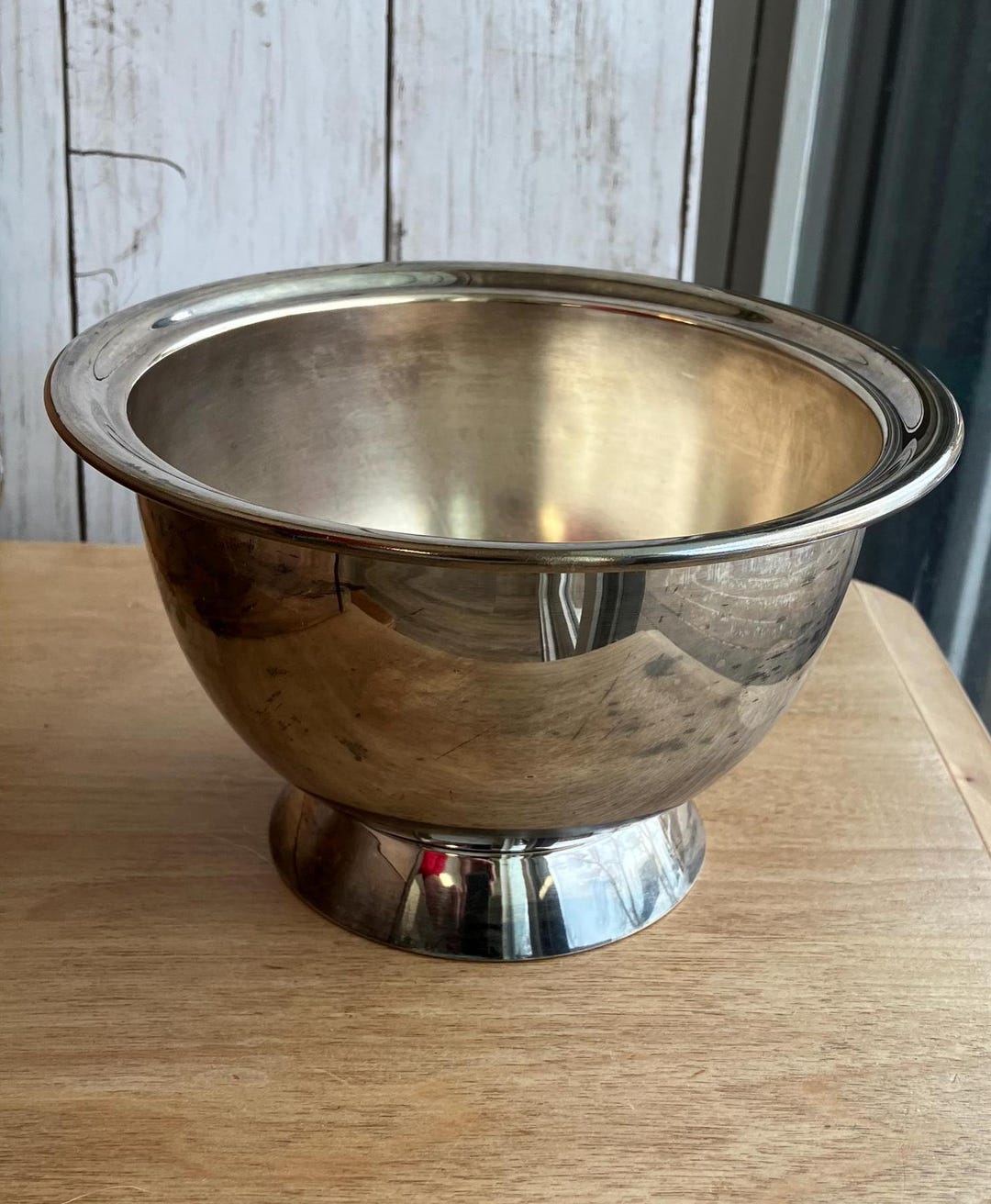 Vintage Silver Pedestal Bowl. Silver Serve Ware, Silver Table Ware ...
