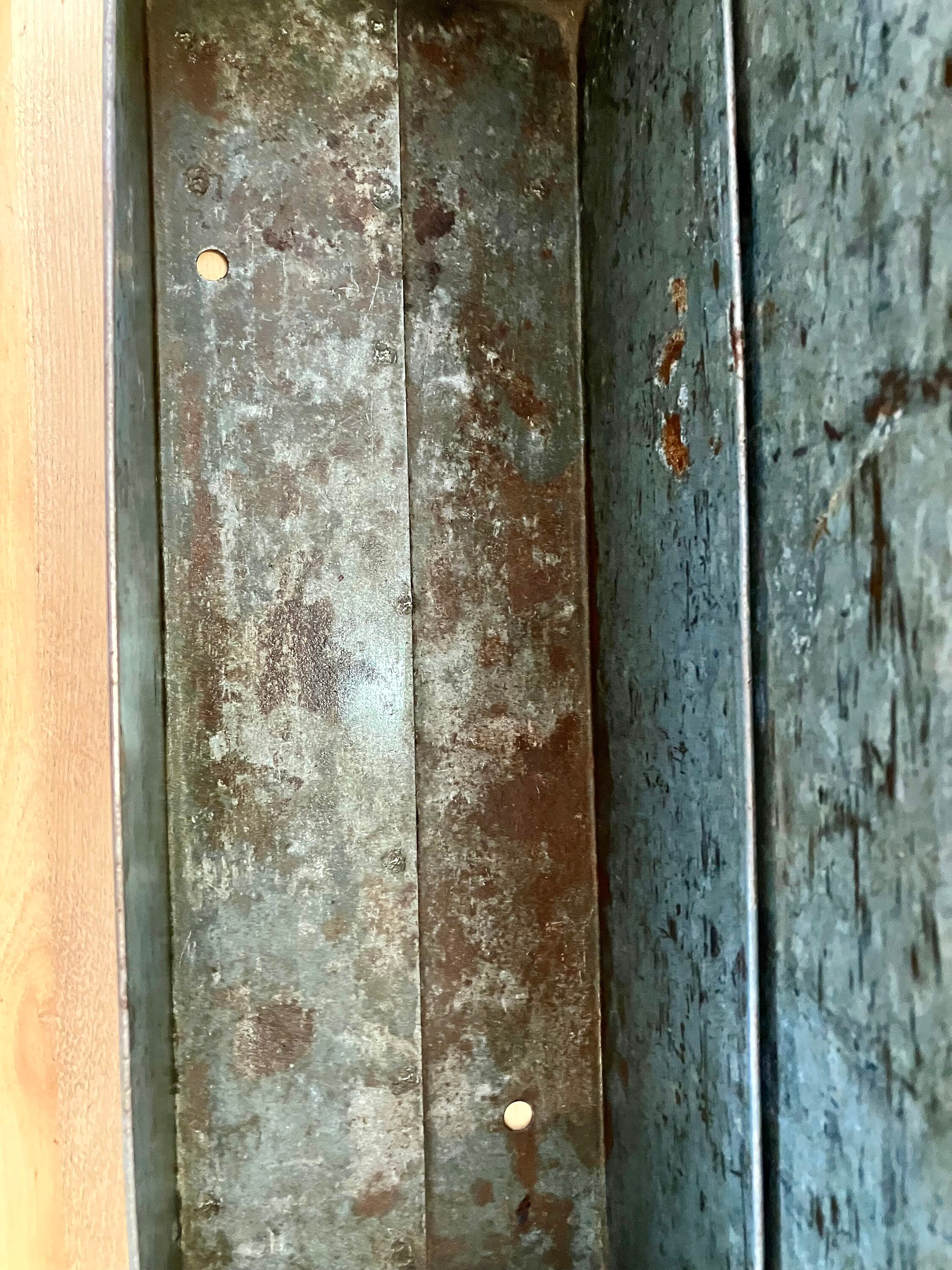 Metal Lock Box Vintage Industrial. Galvanized, Distressed, Rustic ...