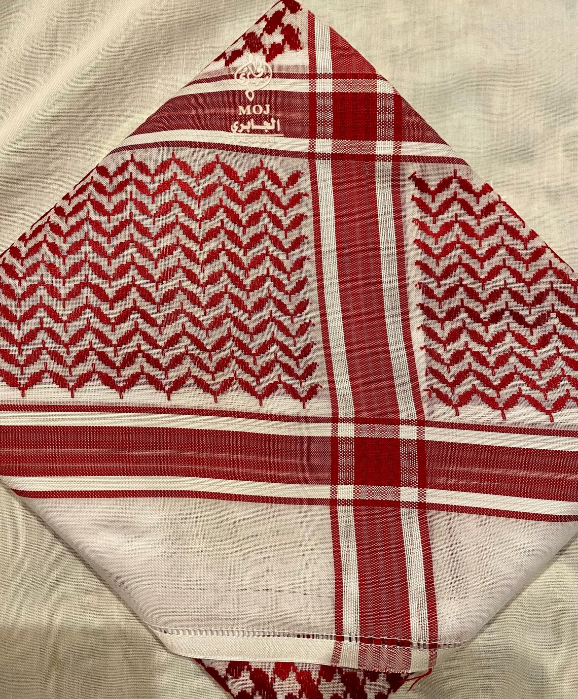 Palestinian Kuffiyeh White Shemagh Scarf Traditional Keffiyeh Kufiya ...