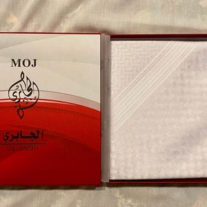 Palestinian Kuffiyeh White Shemagh Scarf Traditional Keffiyeh Kufiya ...