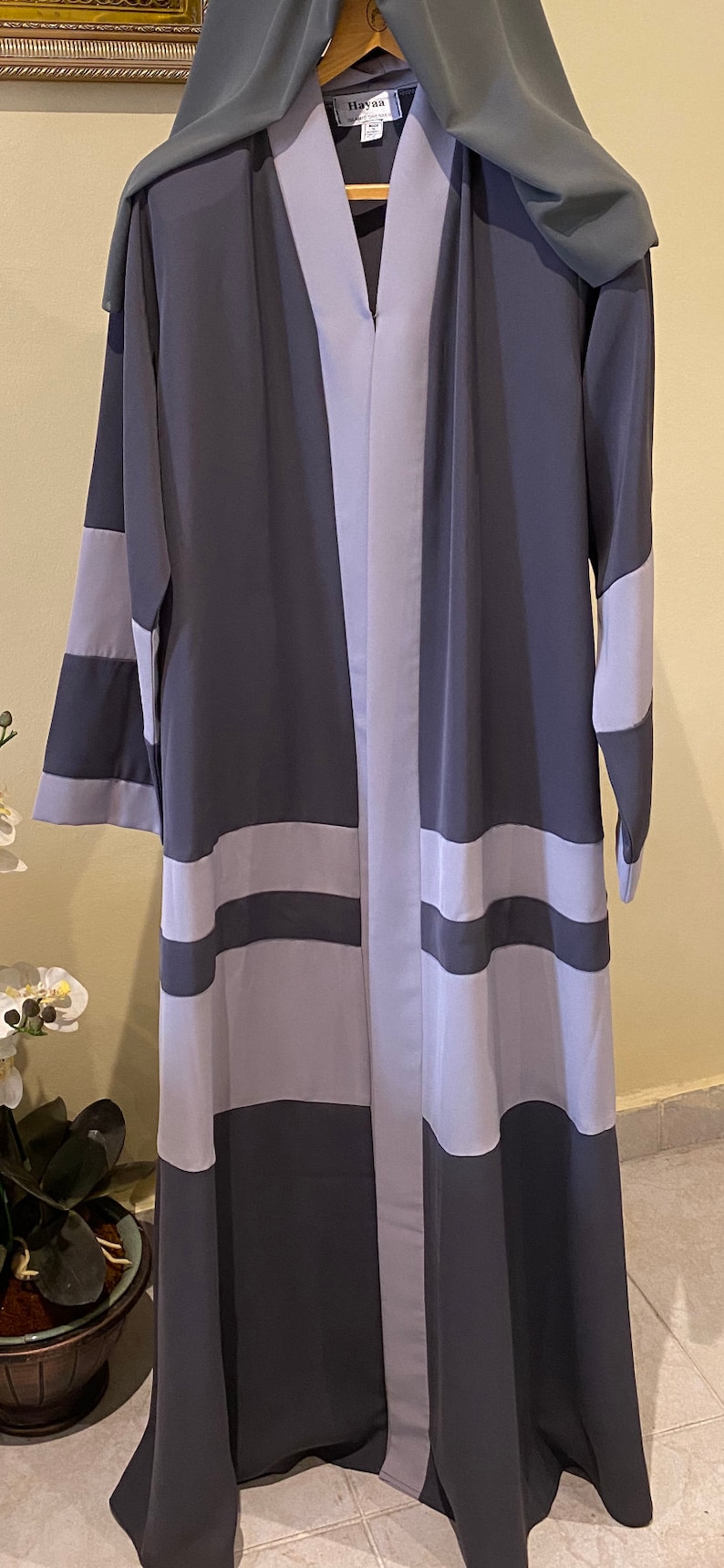 Open Abaya for Women With Matching Hijab - Everyday Ramadan Abaya ...