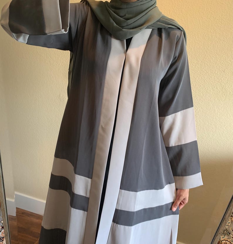 Open Abaya for Women With Matching Hijab - Everyday Ramadan Abaya ...