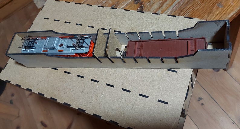 Storage Box for HO Scale Wagons, Locomotives - Svg/dxf/ai/pdf - Laser ...