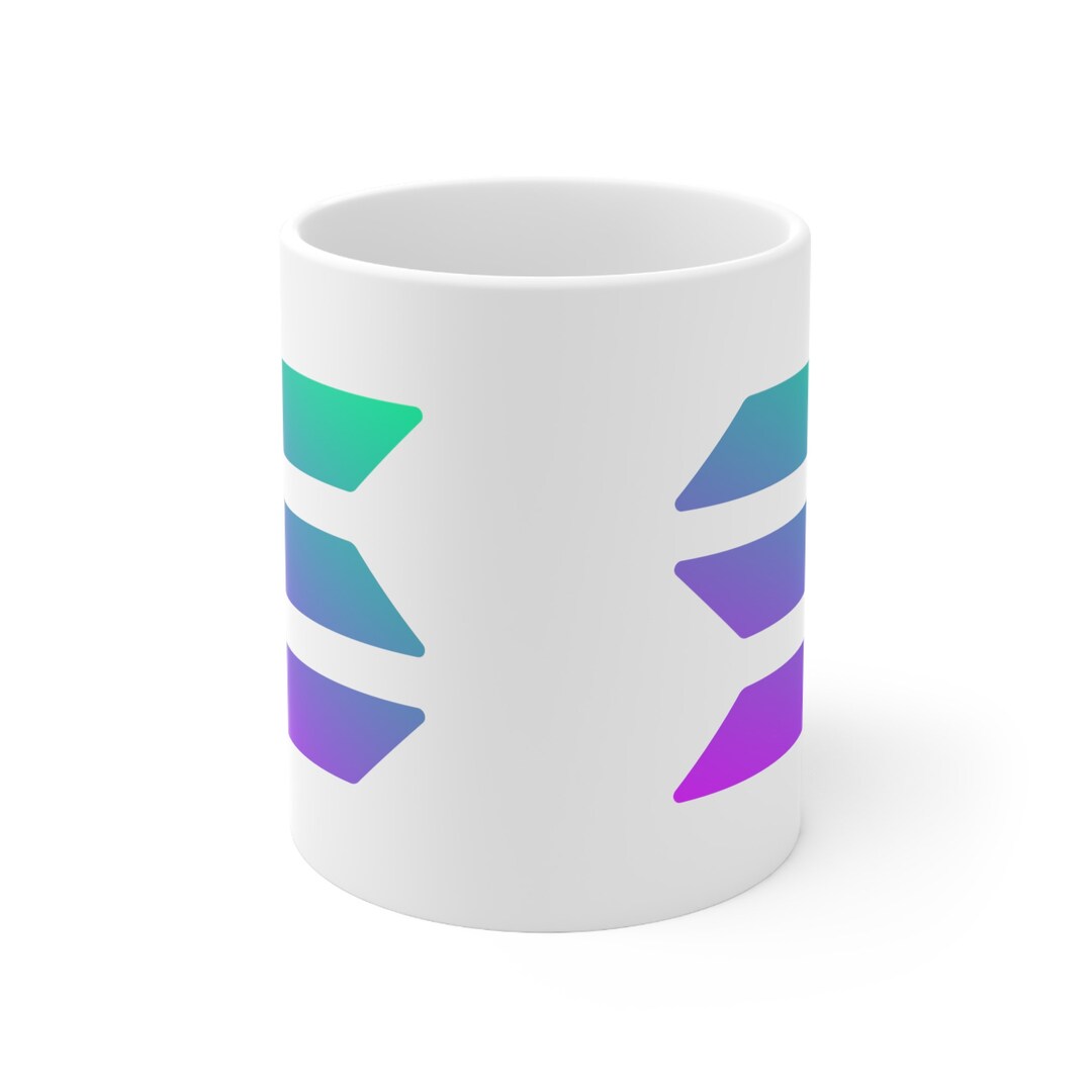 Solana Logo Minimalistic Design Coffee Mug for Solana Lovers - Etsy