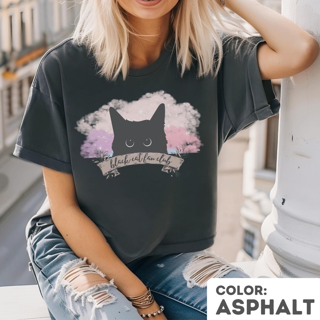 Black Cat Fan Club / Black Cats Shirt / Cat Tshirt / Love / Pets ...