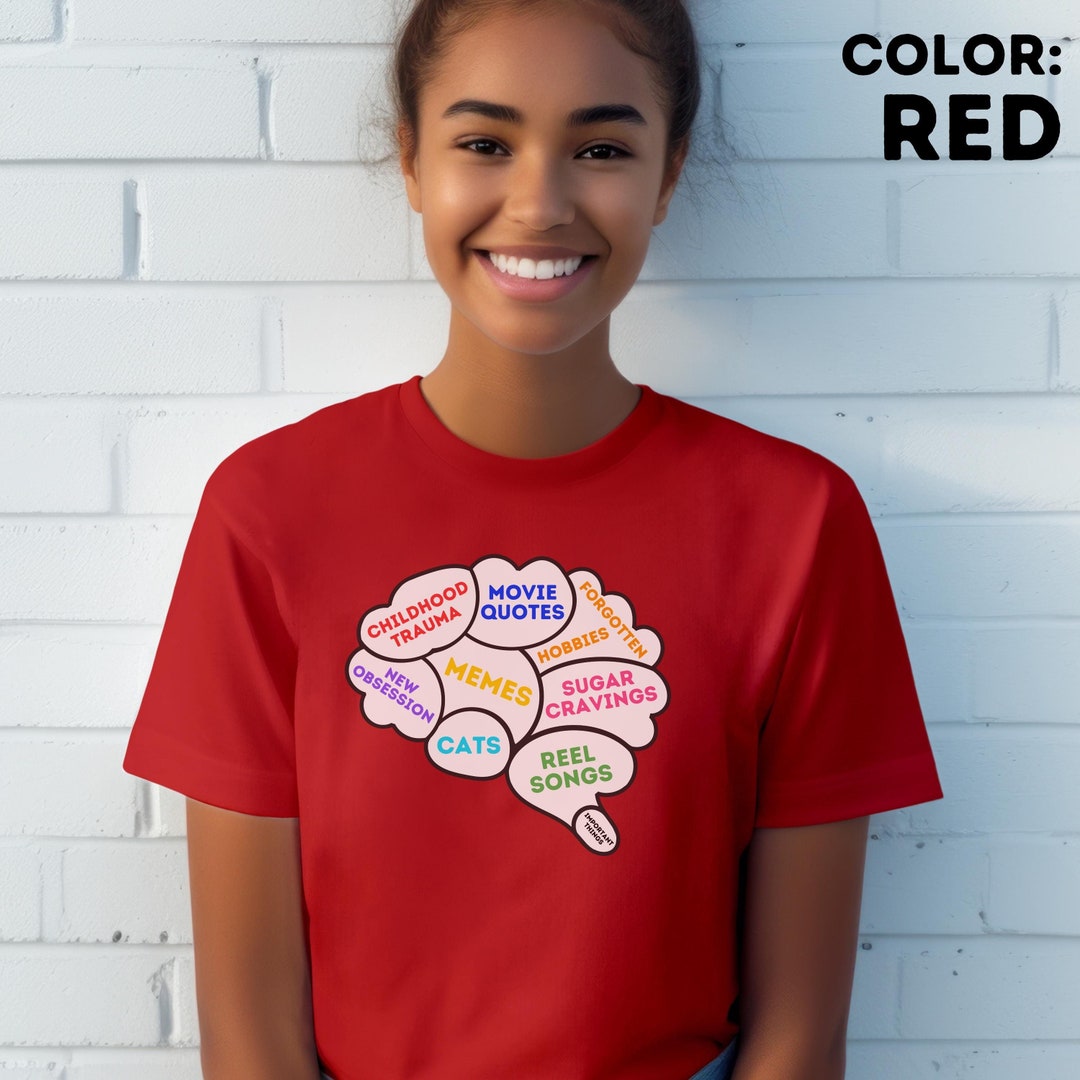 Map of My Brain Tee / Memes / Childhood Trauma / Movie Quotes / Social ...