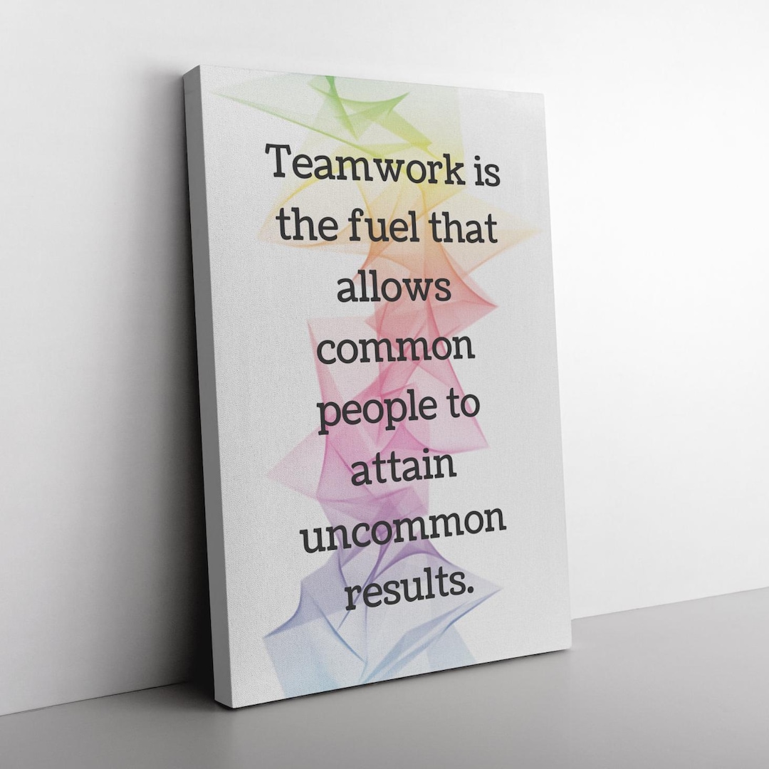 Inspirational Office Decor, Team Wall Art, Educational Wall Art ...