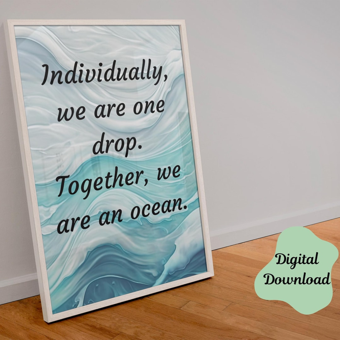 Positive Affirmation Digital Wall Art, Inspirational Office Decor, Team ...