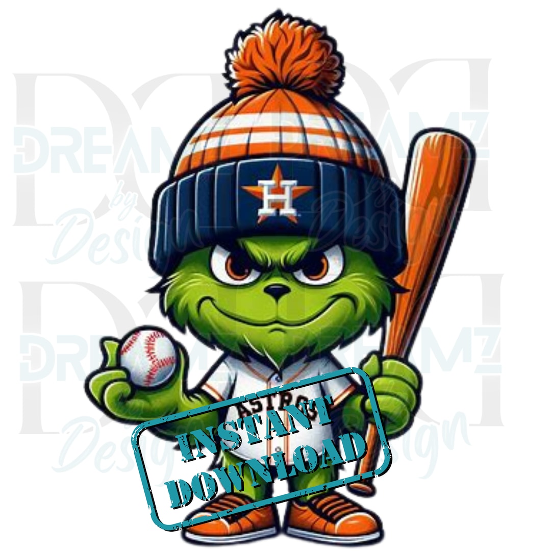 Little Boy Grinch Baseball Player Astros Fan 5000x5000 PNG - Etsy