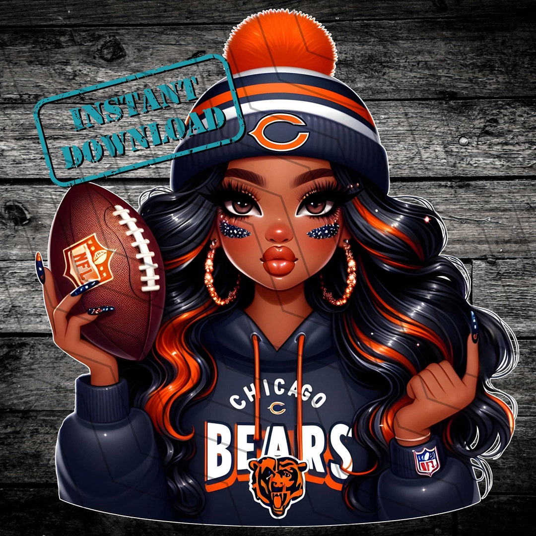 Cute Melanin Girly Bears Fan PNG File - Etsy