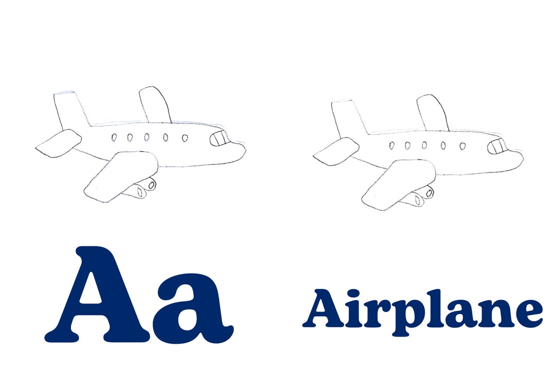 Color Your Own Alphabet Flashcards! - Etsy