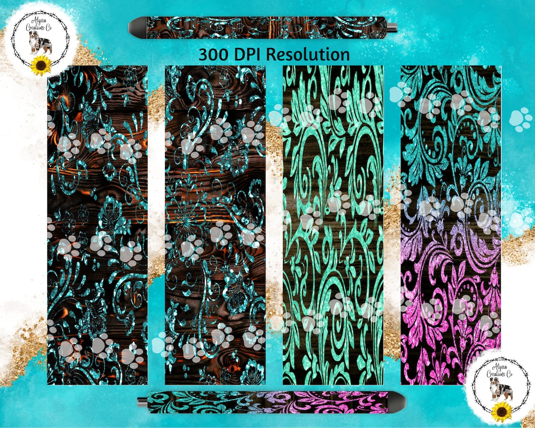 Western Lace Pen Wraps, Western Pen Wraps, Custom Pens, Epoxy Pen Wraps ...