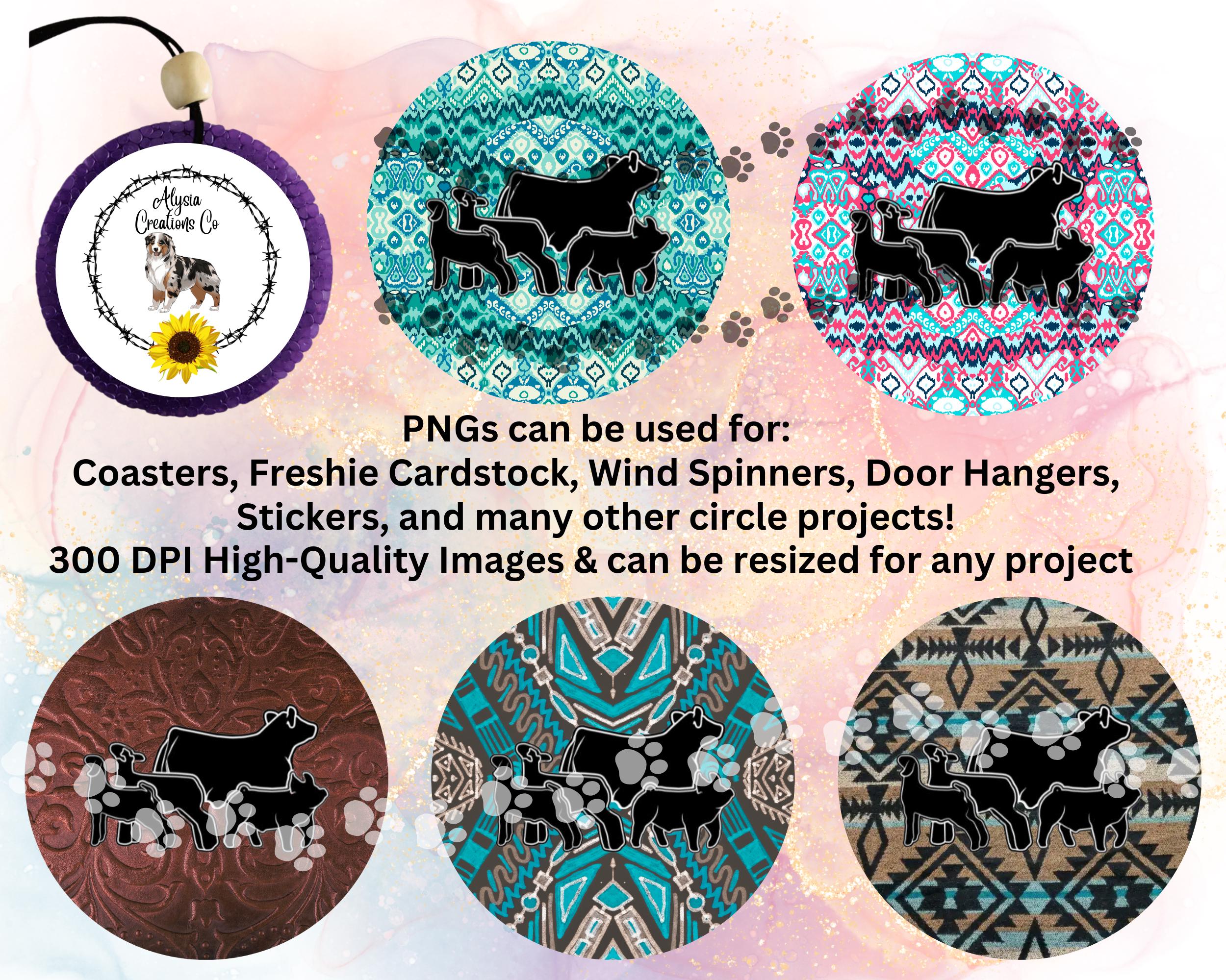 Livestock Freshie Cardstock Pngs, 4H Digital Download, Car Freshie ...