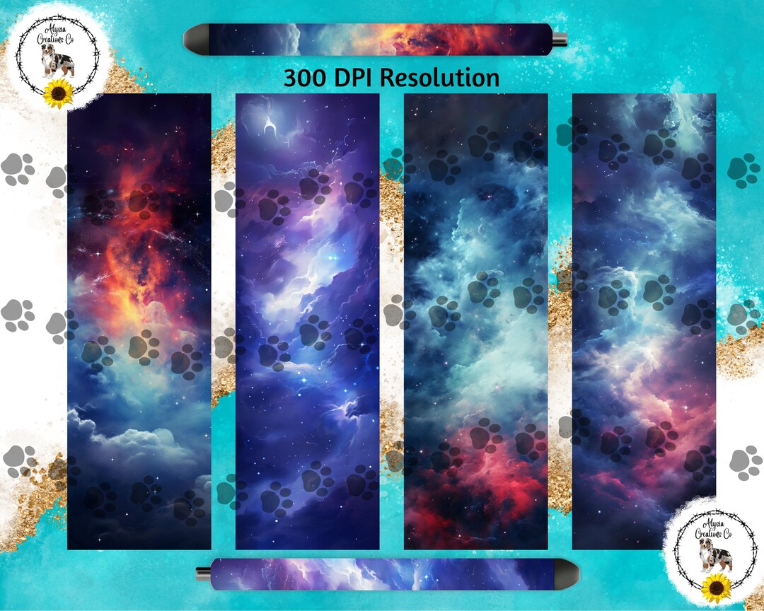 Fantasy Pen Wraps, Fantasy Galaxy, Epoxy Pen Wraps, Custom Pen Wraps ...