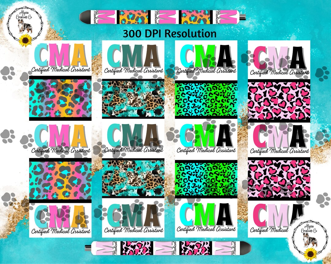 CMA Pen Wraps, CMA Gifts, Epoxy Pen Wraps, Leopard Pen Wraps, Custom ...