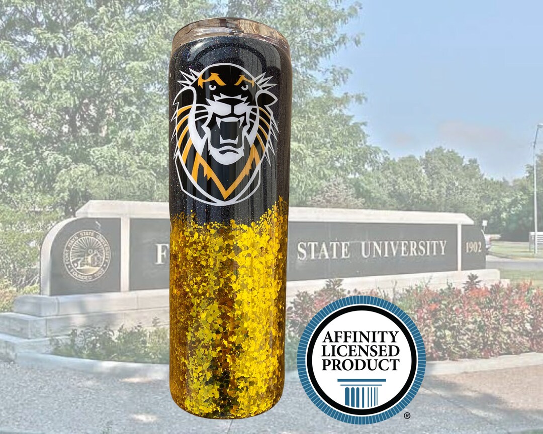 FHSU Tiger Glitter Epoxy Tumbler, Student Gift, Fan Gift, Staff Gift ...