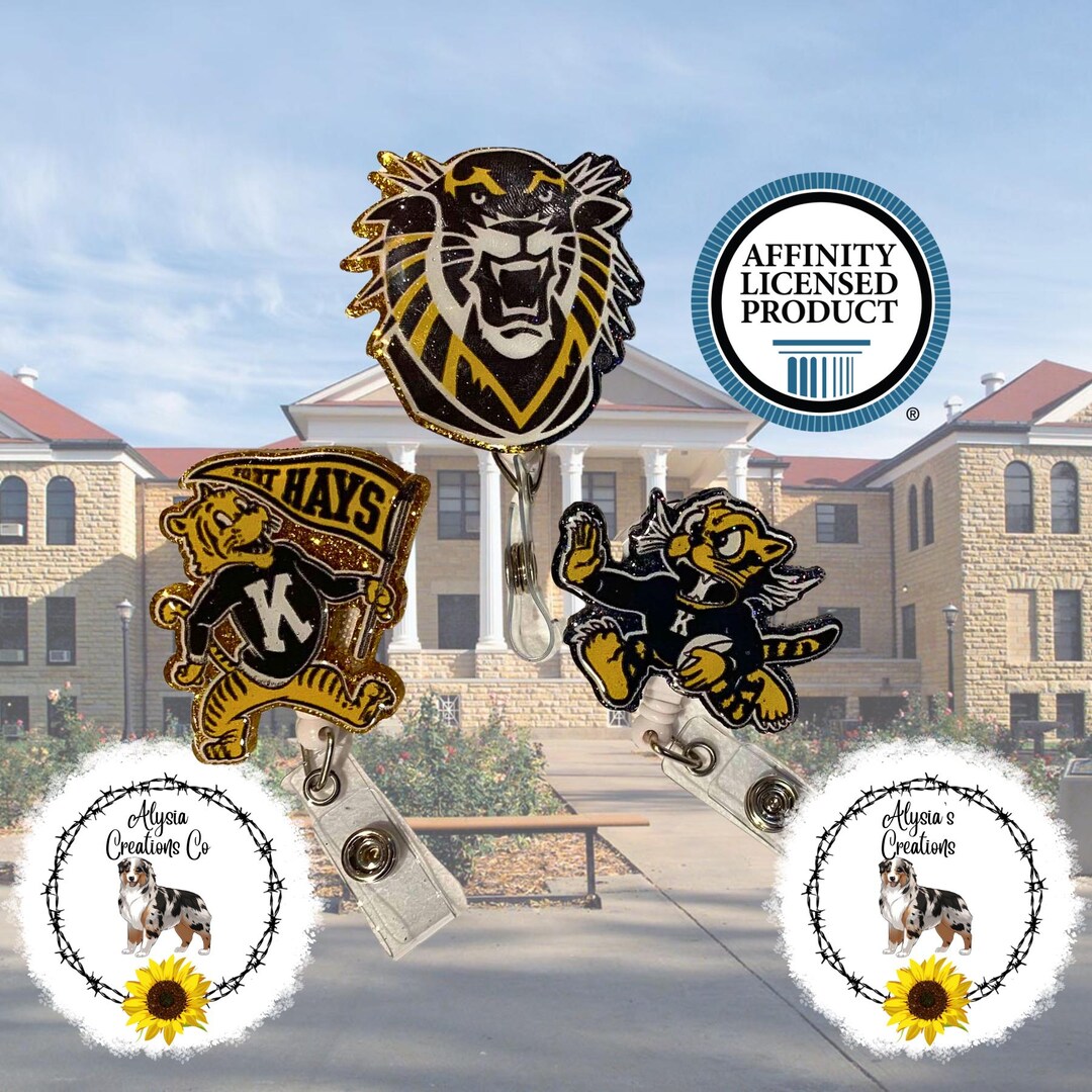 Fort Hays State University Badge Reel, Badge Holder, FHSU, FHSU Tigers ...