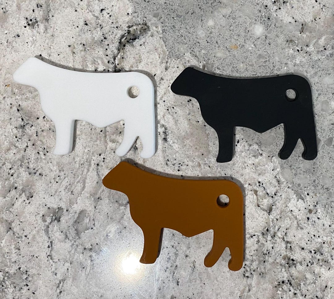 Cow Silicone Teether, Red Angus, Black Angus, Baby Teether, Farm ...