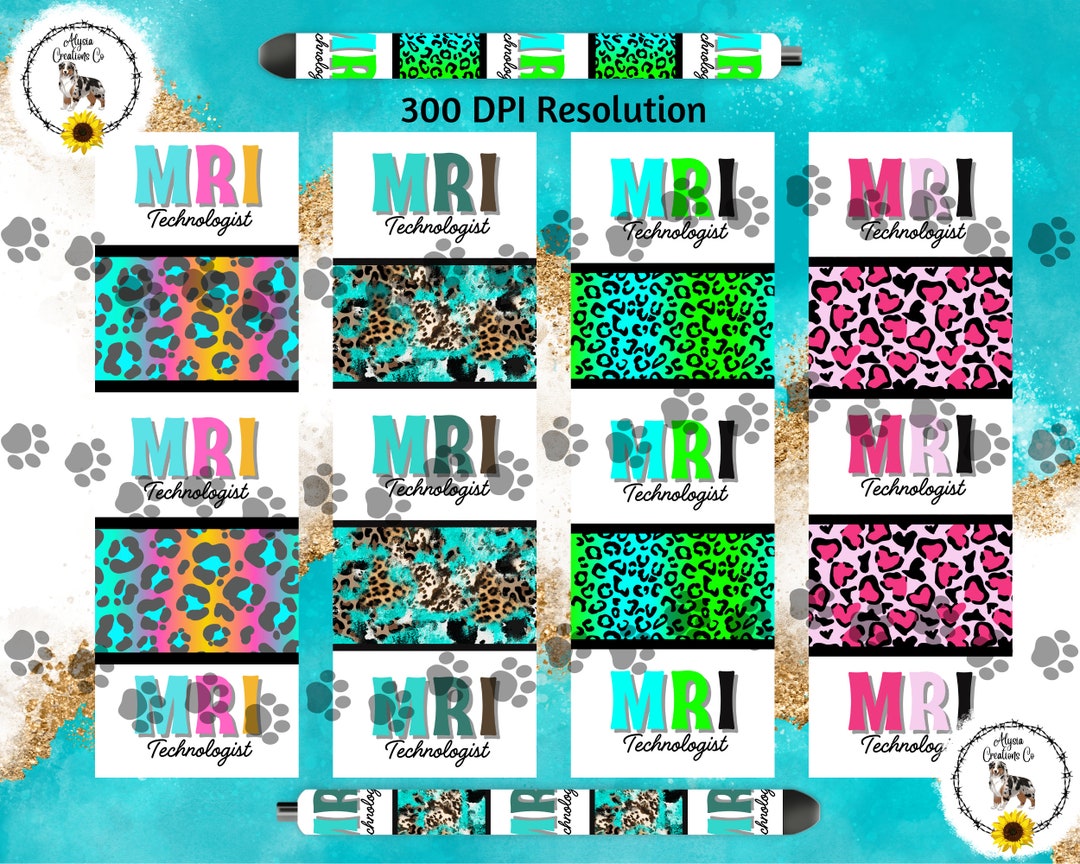 MRI Pen Wraps, MRI Gifts, Epoxy Pen Wraps, Leopard Pen Wraps, Custom ...