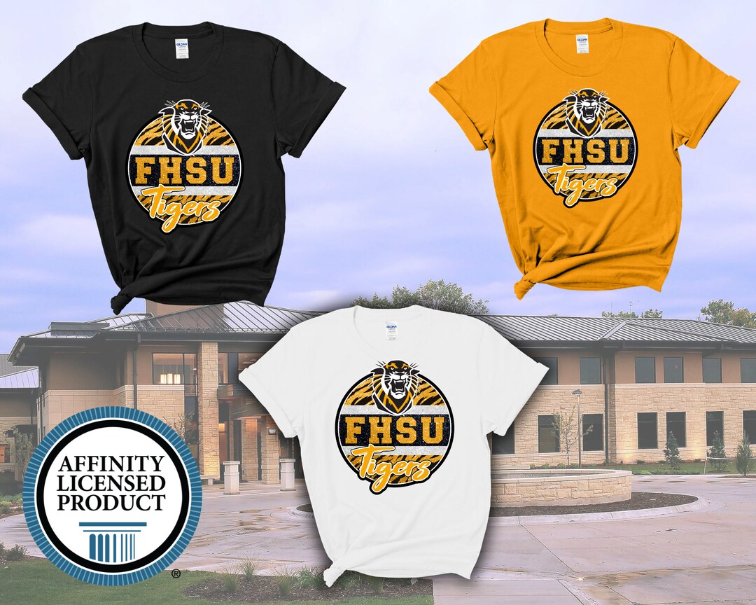 FHSU Tigers Gold Stripes, Fort Hays State University, T-shirt, Hays ...