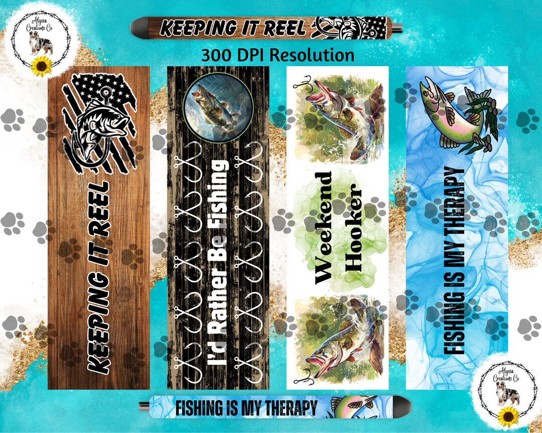 Fishing Pen Wraps, Fish Pen Wraps, Custom Pens, Epoxy Pen Wraps ...