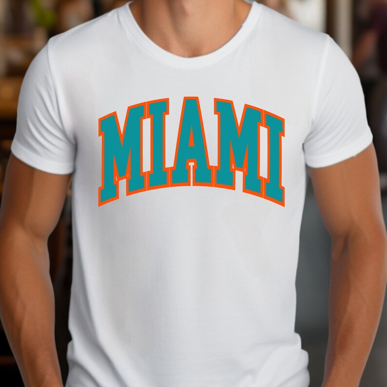 Miami Baseball SVG Dolphins PNG Miami Baseball Shirt Retro Vintage ...