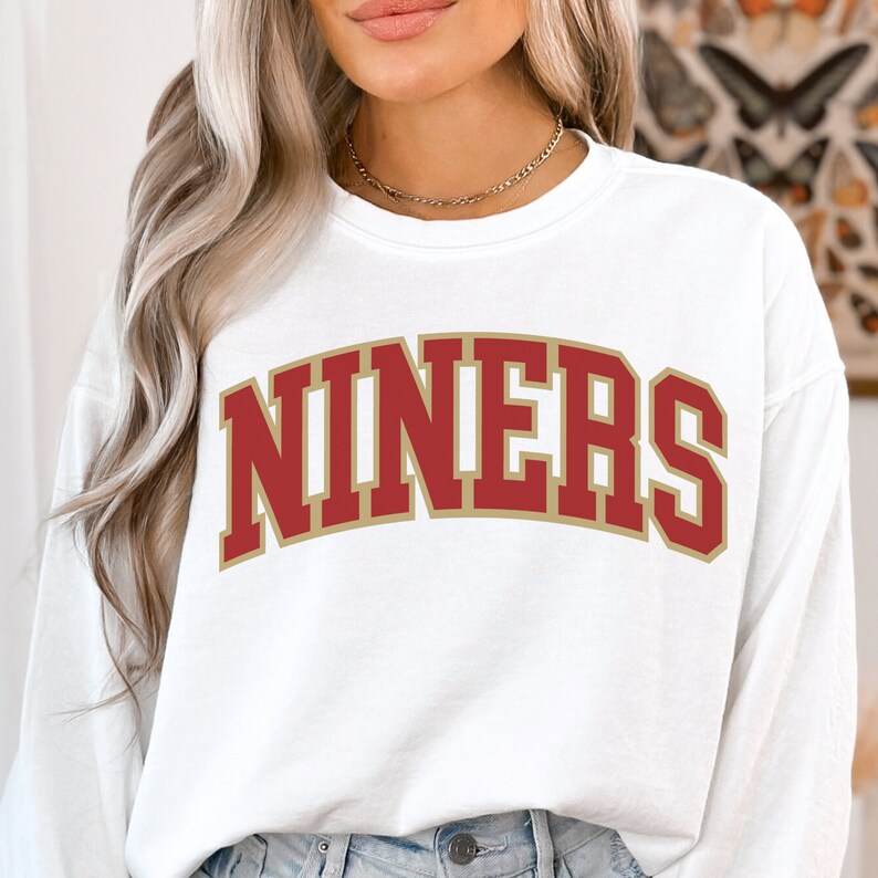 Vintage San Francisco Football Shirt 49ers Sweatshirt Rétro Crewneck ...