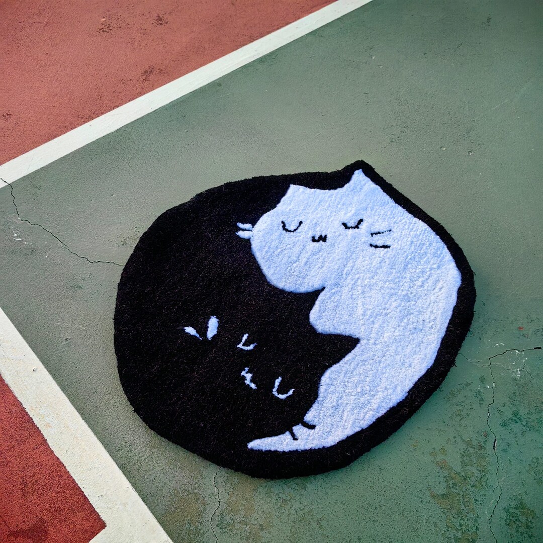 Cats Tufted Rug &100 Handmade Soft and Fluffy, Housewarming Gifts ...