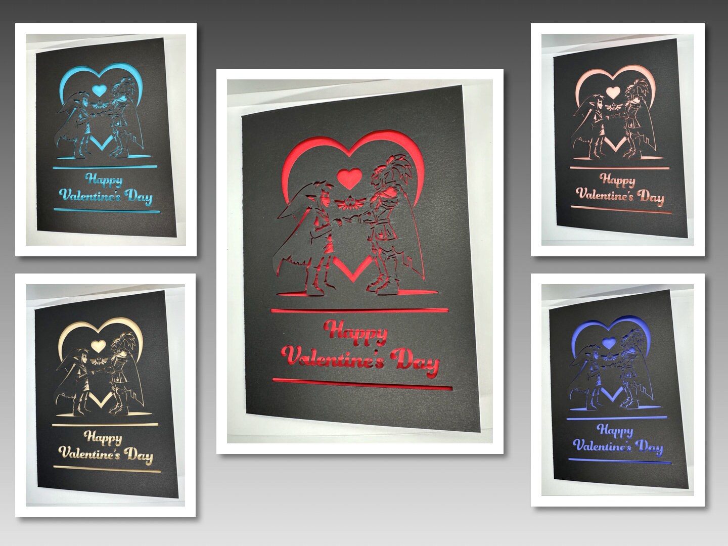 The Legend of Zelda - Link and Ganondorf Inspired Valentine's Paper ...
