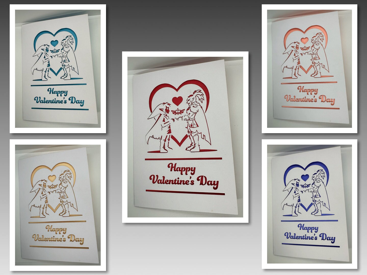 The Legend of Zelda Link and Ganondorf Inspired Valentine's Paper ...