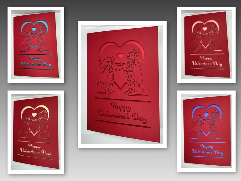 The Legend of Zelda - Link and Ganondorf Inspired Valentine's Paper ...