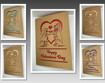 The Legend of Zelda Link and Zelda Inspired Valentine's Paper Cutout ...