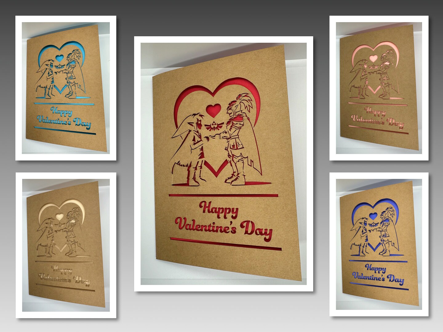 The Legend of Zelda - Link and Ganondorf Inspired Valentine's Paper ...