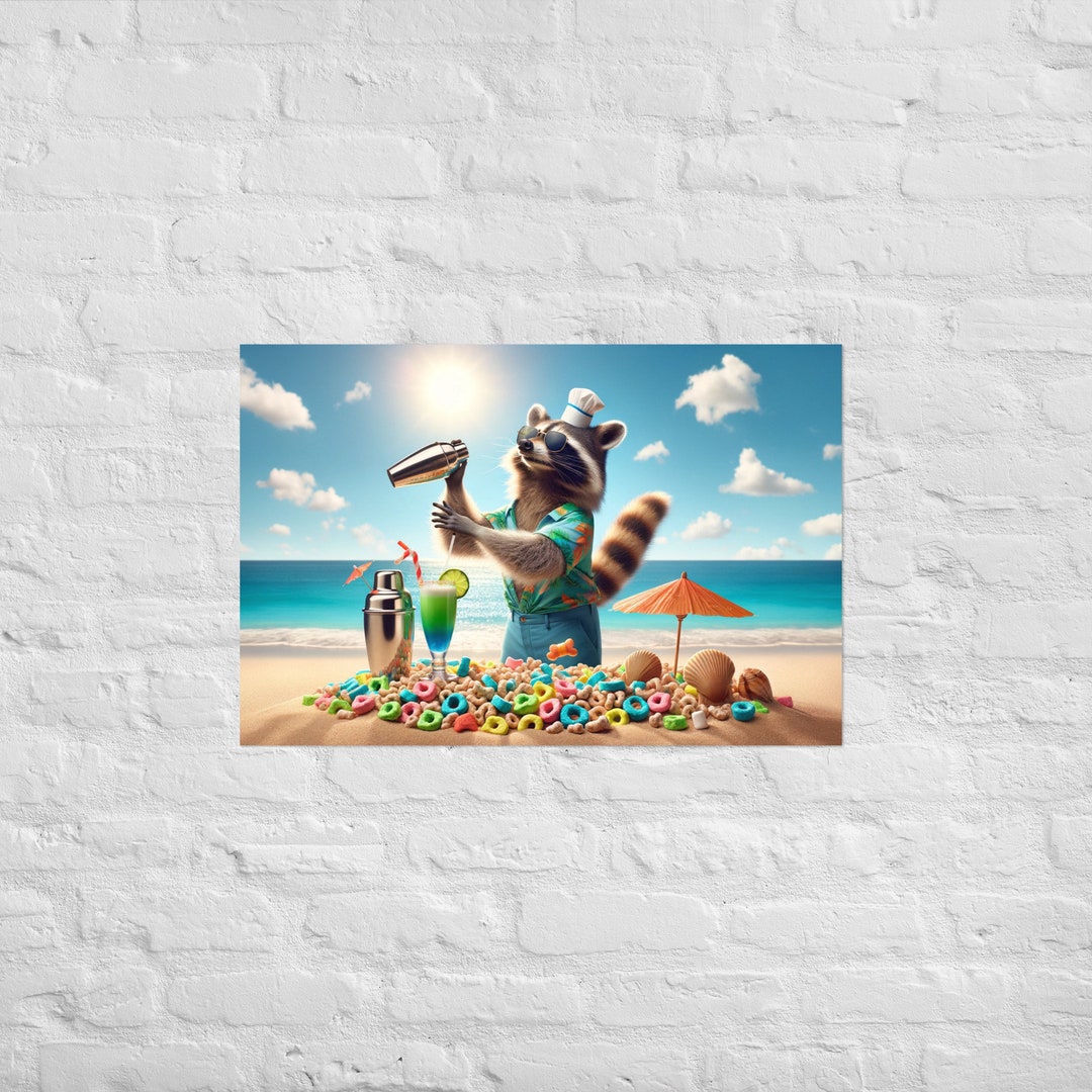 Raccoon Beach Bartender - Etsy