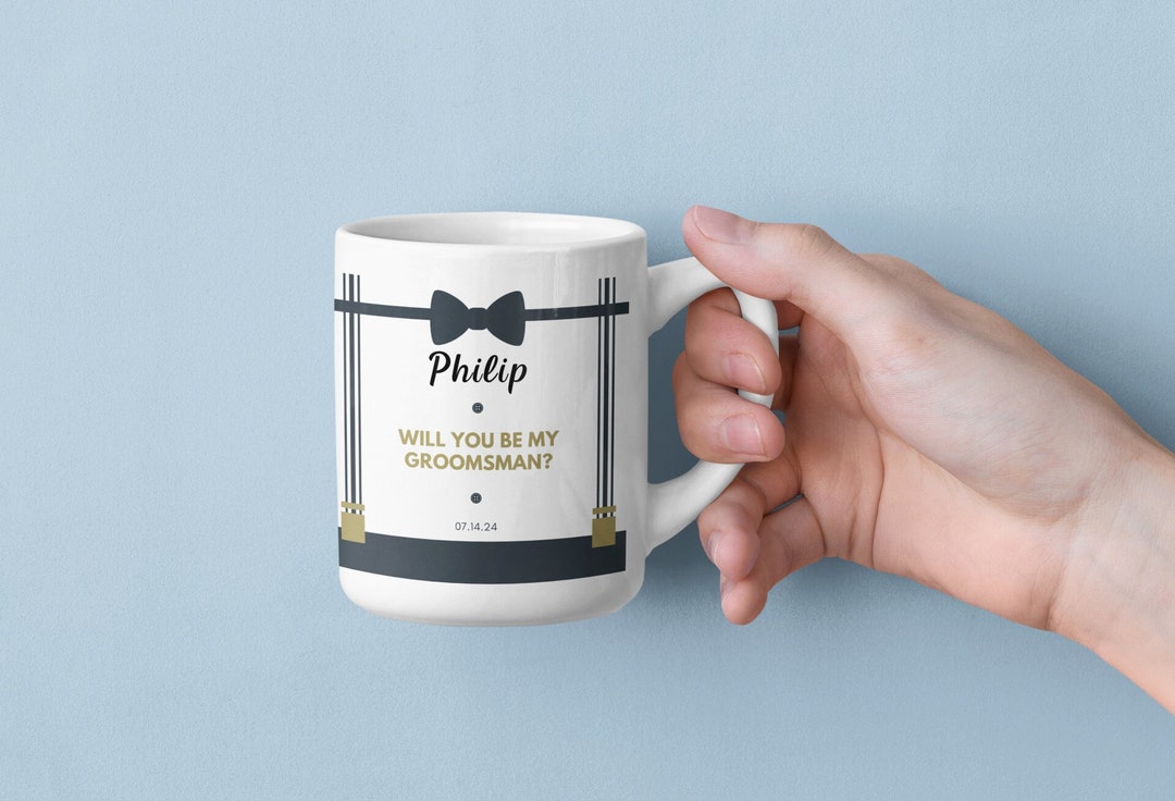 Groomsmen Proposal Color Changing Mug, Customizable Mug, Unique ...