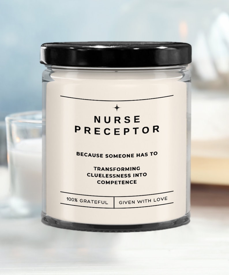 Nurse Preceptor Gift, Thank You Candle for Nurse Preceptor, Mentor Gift ...