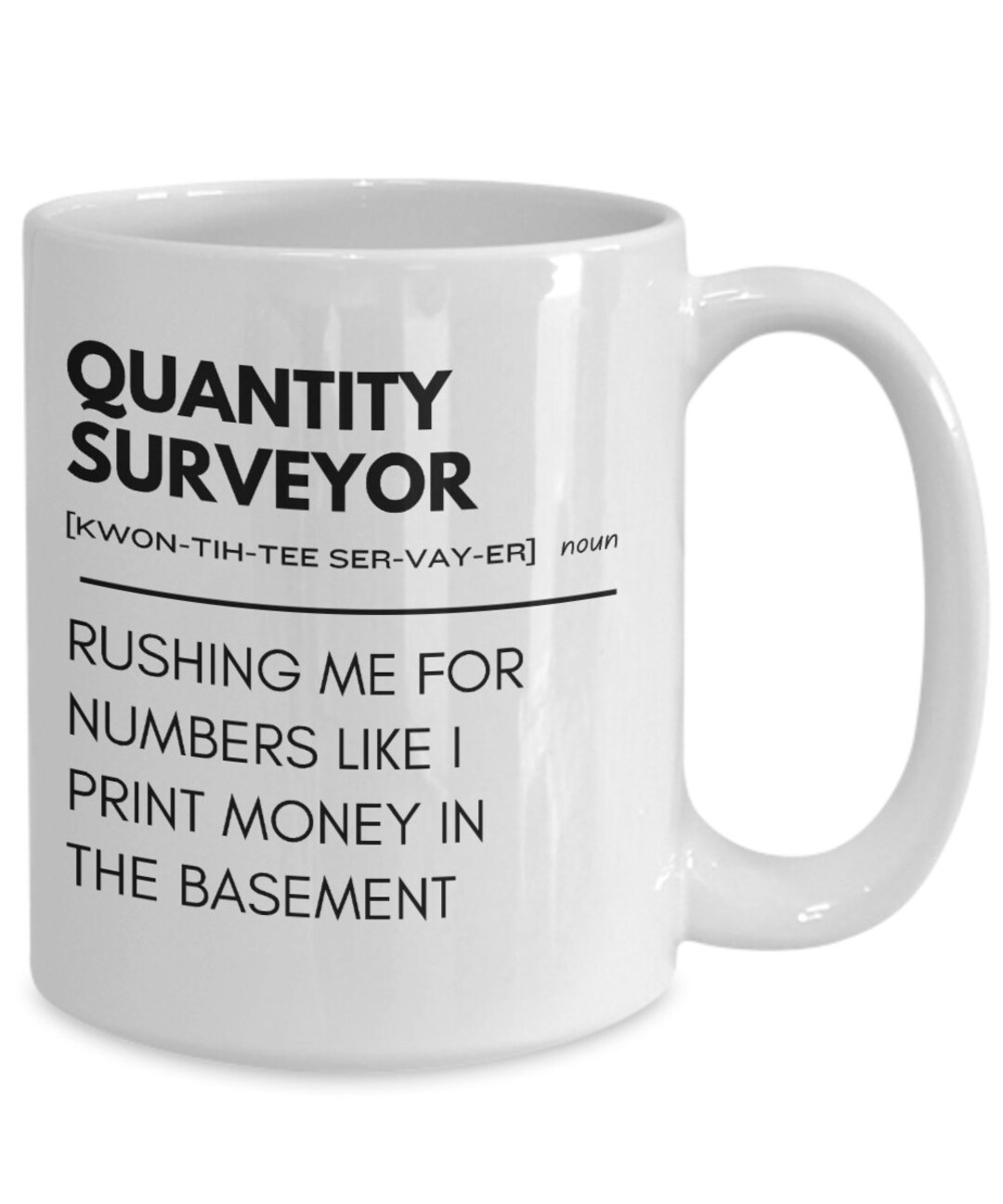 Quantity Surveyor Mug, Quantity Surveyor Gifts, Land Surveyor ...