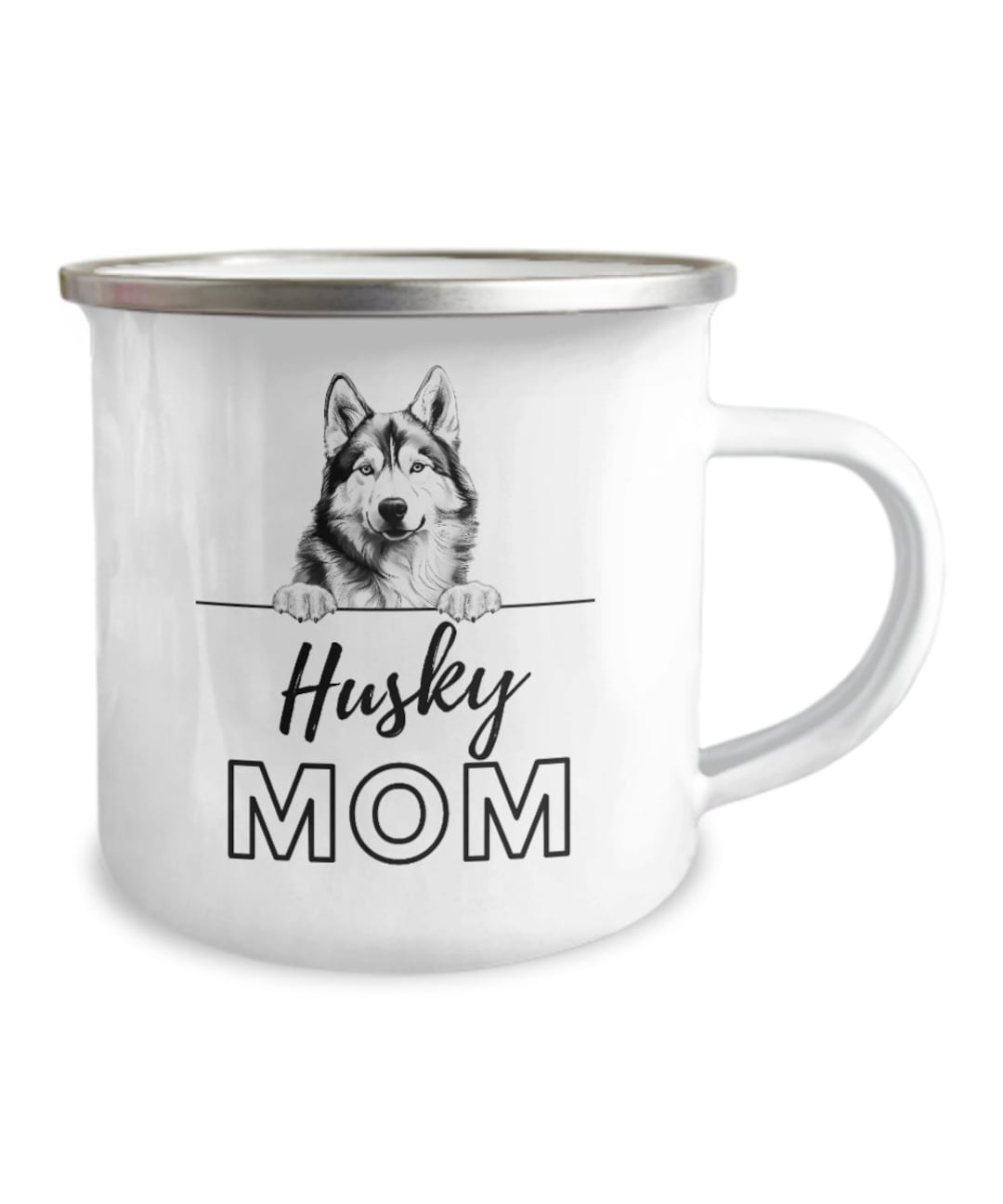 Husky Mom Camping Mug, Husky Gifts for Dog Mom, Huskies, Ceramic Mug ...