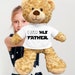 Father and Son Teddy Bear With Shirt, Small and Large Plush Teddy Bear ...