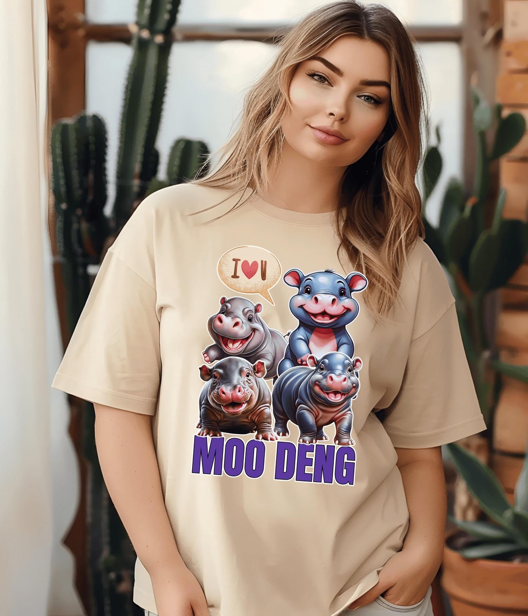 Moo Deng Hippo Gift, Moo Deng Merch, Moo Deng Tshirt, Moo Deng Baby ...