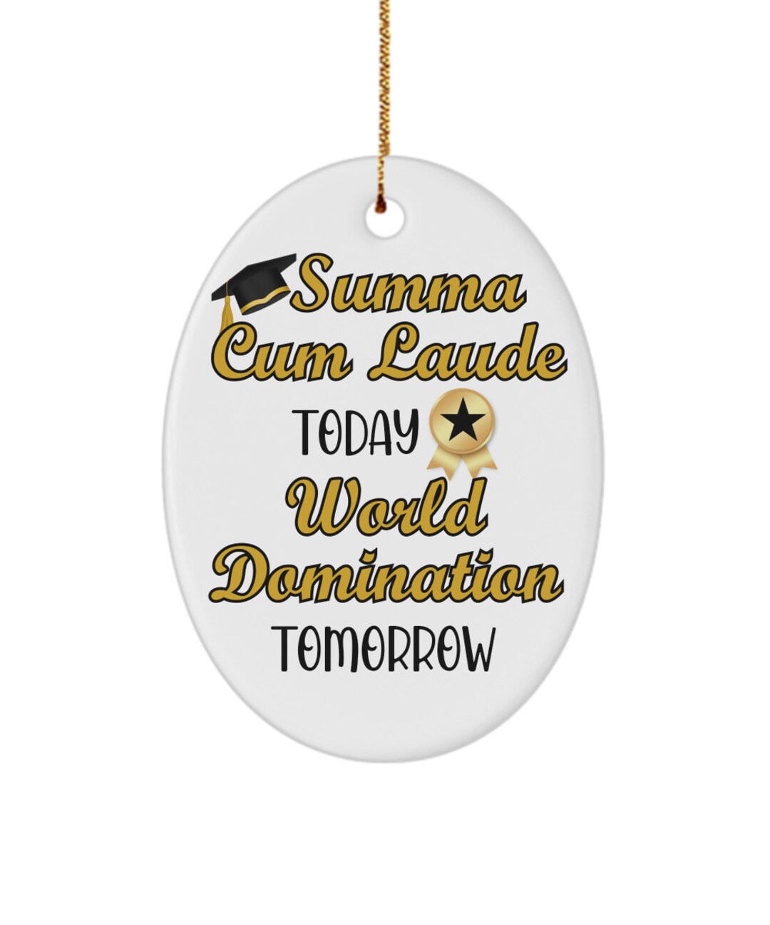 Summa Cum Laude Funny Ornament Gift, College University Graduation ...