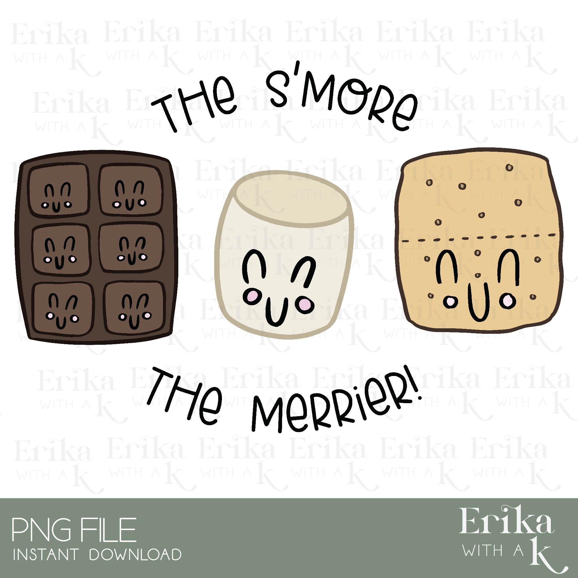 Cute Smiling Smores PNG Designs, Camping Campfire S'mores Quotes, PNG ...