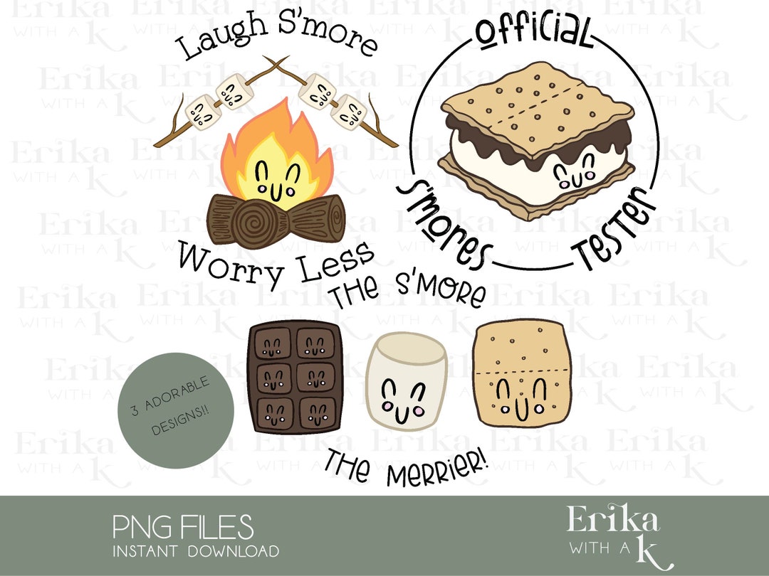 Cute Smiling Smores PNG Designs, Camping Campfire S'mores Quotes, PNG ...