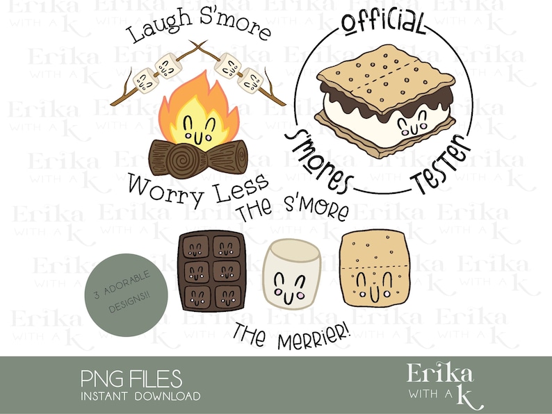 Cute Smiling Smores PNG Designs, Camping Campfire S'mores Quotes, PNG ...