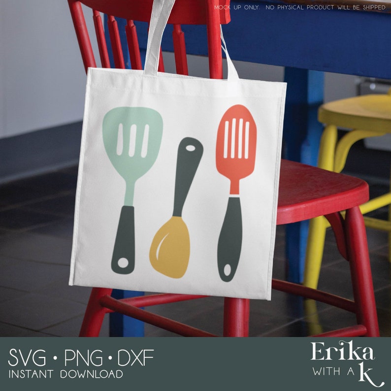 Kitchen Utensils Graphic SVG DXF Instant Download Bundle, Cricut ...