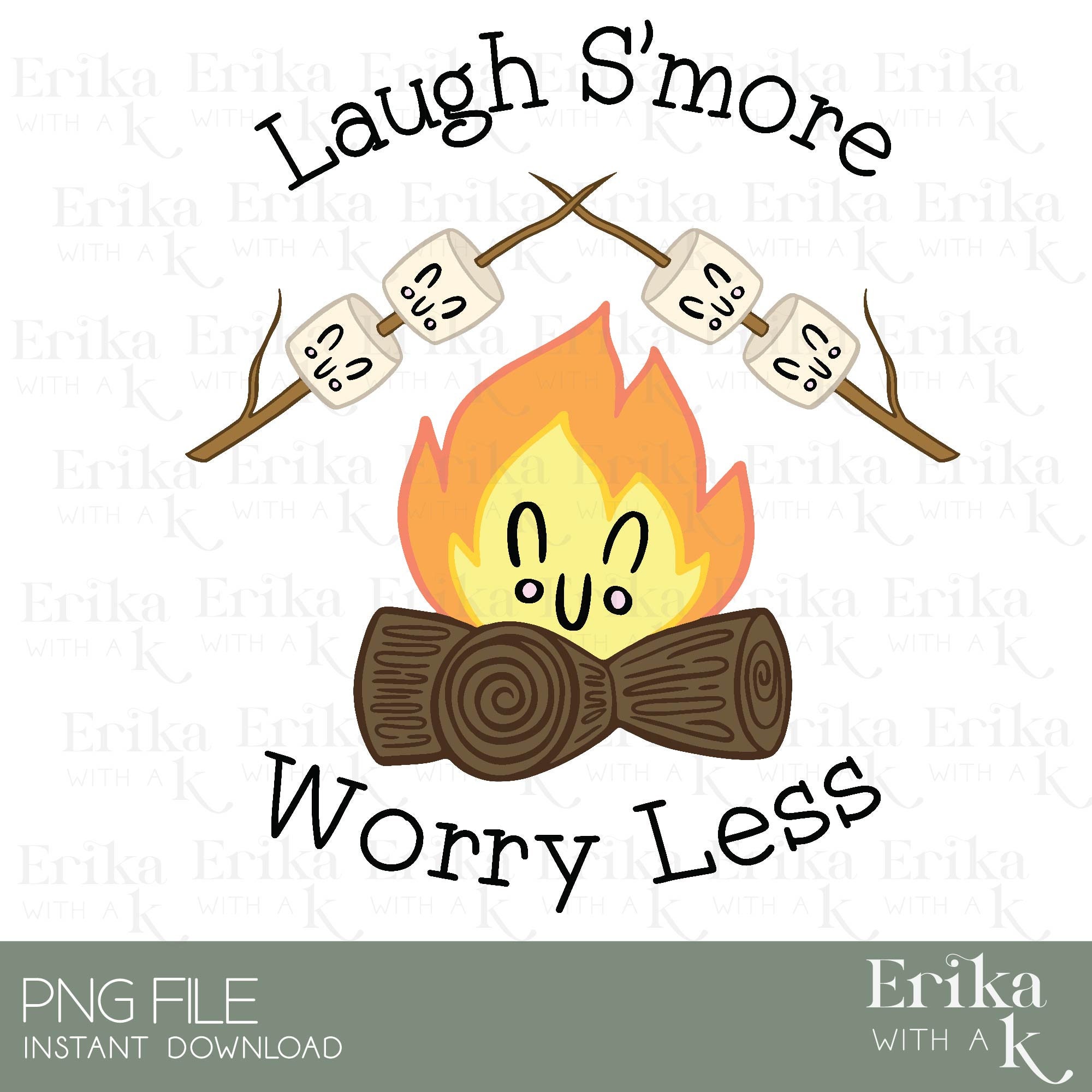 Cute Smiling Smores PNG Designs, Camping Campfire S'mores Quotes, PNG ...