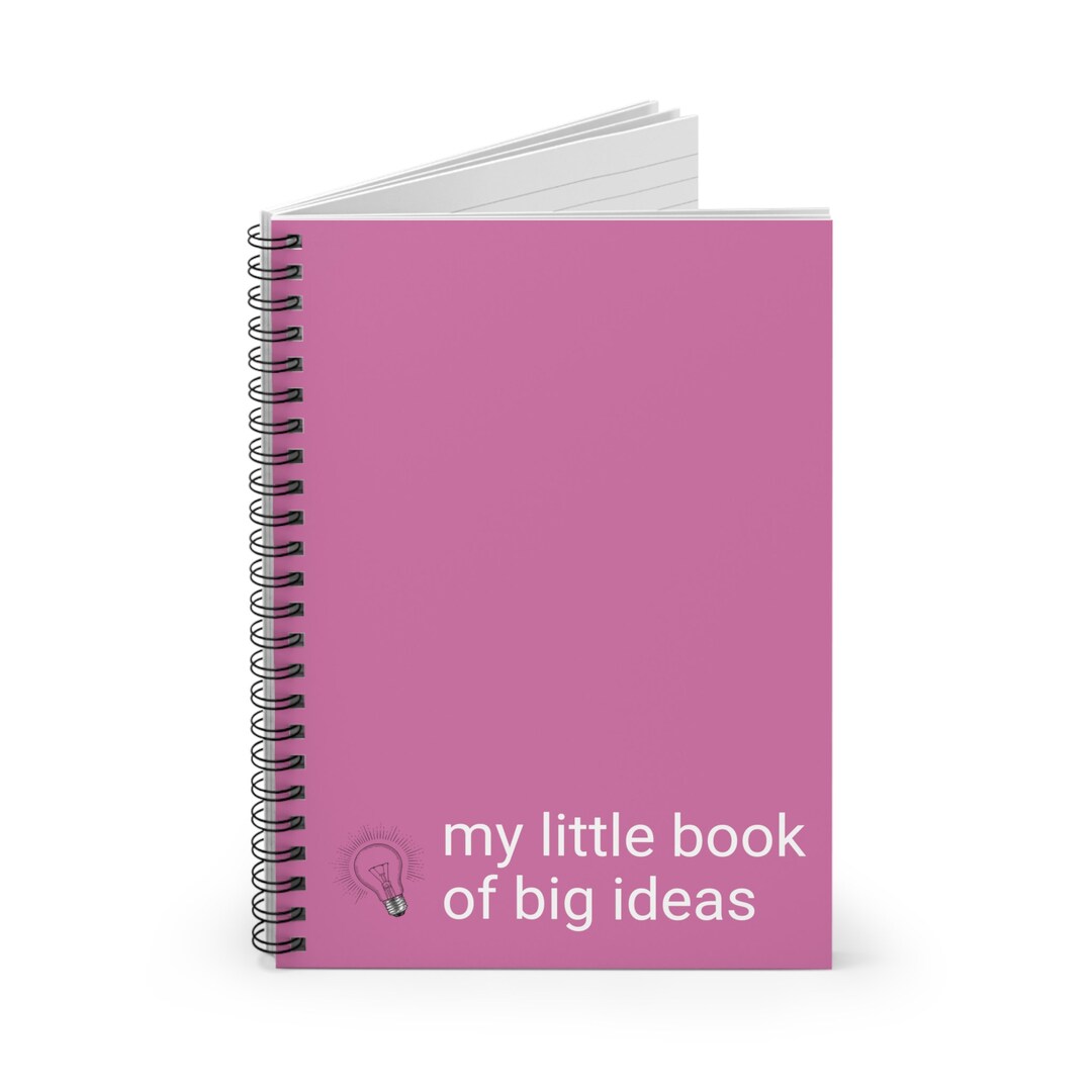 Little Book of Big Ideas - Spiral Notebook - Ruled Line - Etsy
