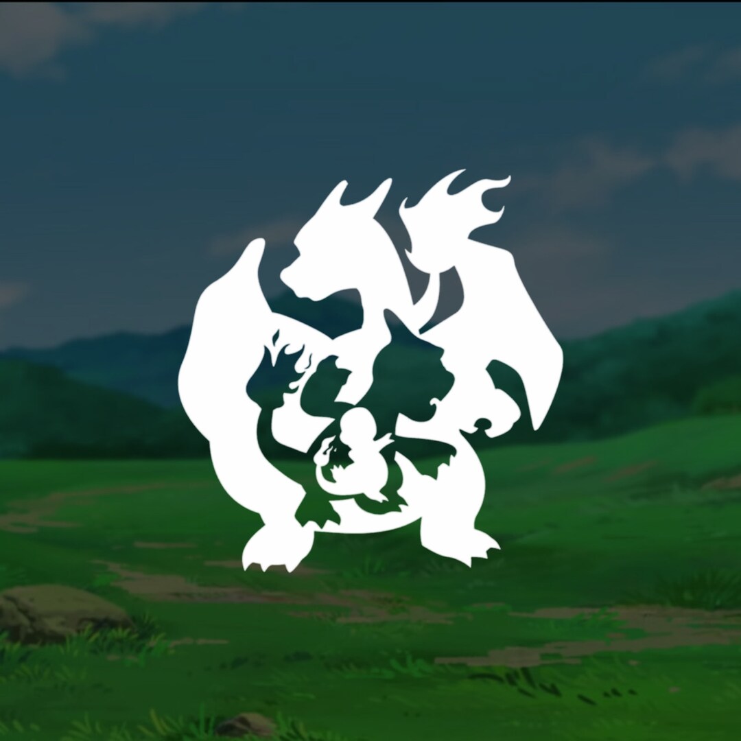 Charizard Evolution Pokémon Vinyl Decal Sticker - Etsy